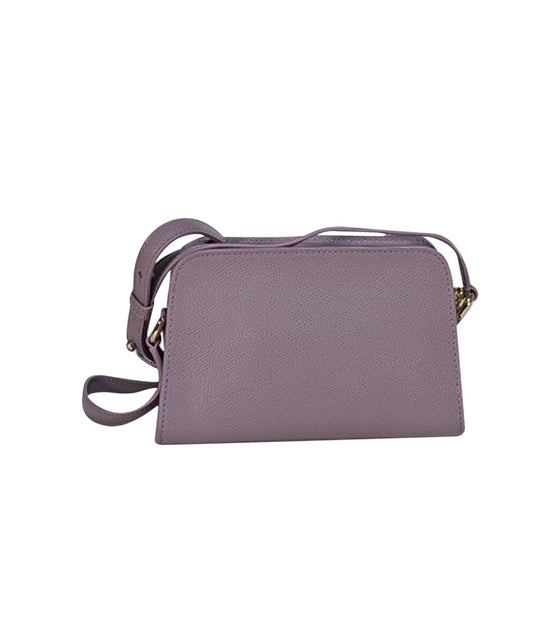 Furla - Lavender Purple Textured Leather Crossbody Bag