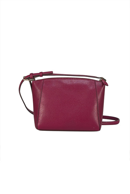 Kate Spade - Dark Raspberry Purple "Monica" Leather Crossbody Bag ...