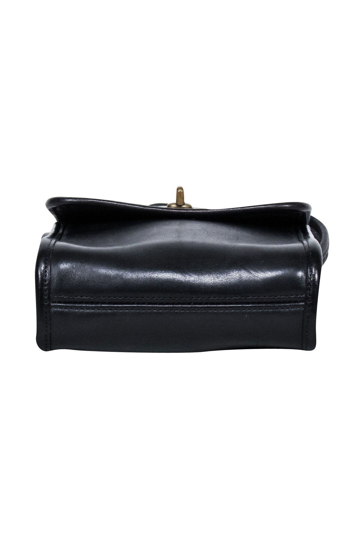 Coach - Black Leather Vintage Mini Turnlock Crossbody Bag | Current ...