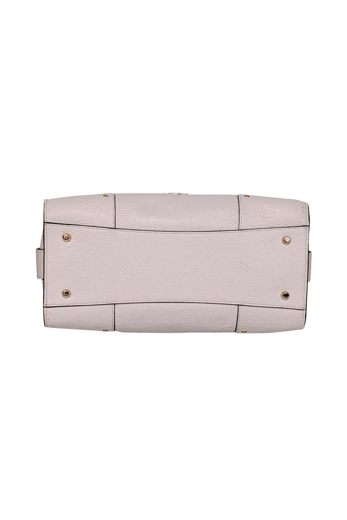 Coach - Ivory Pebbled Leather Satchel Bag | Current Boutique
