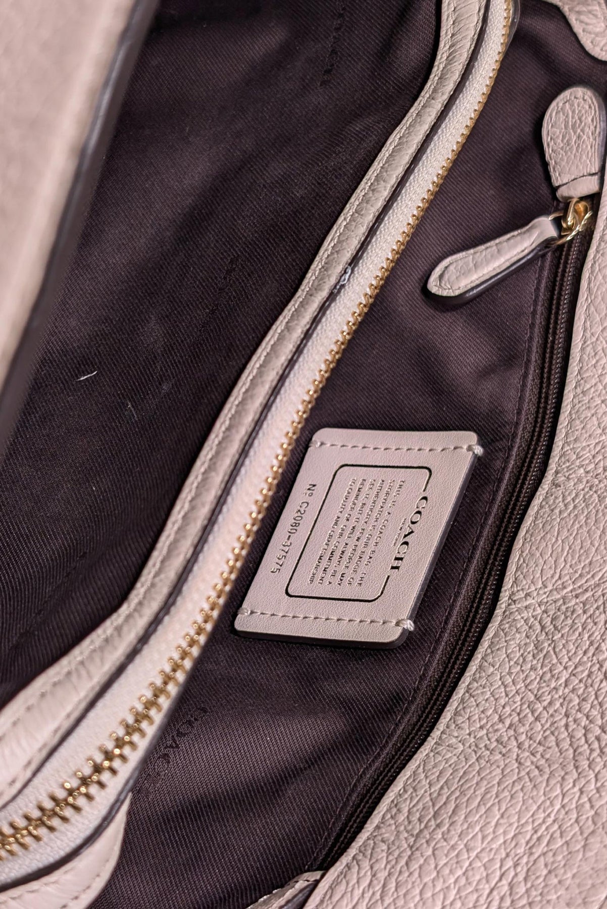 Coach - Ivory Pebbled Leather Satchel Bag | Current Boutique