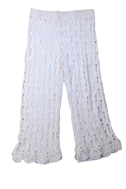 Jonathan Simkhai - Ivory "Georgie" Hand Crochet Pants Sz M