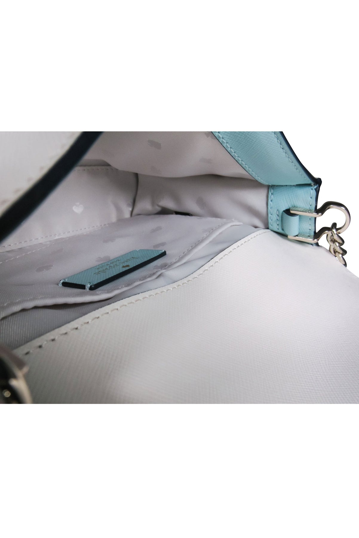 Kate Spade - Light Blue, Navy & White Saffiano Leather Crossbody Bag ...
