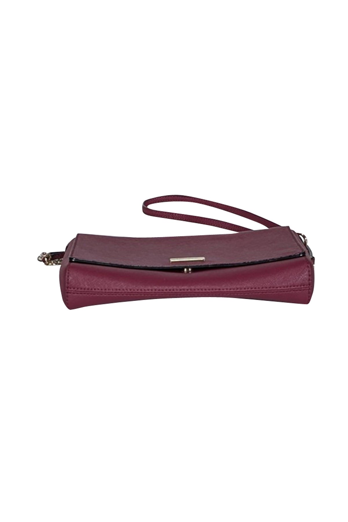 Kate Spade - Maroon Saffiano Leather Crossbody Bag | Current Boutique