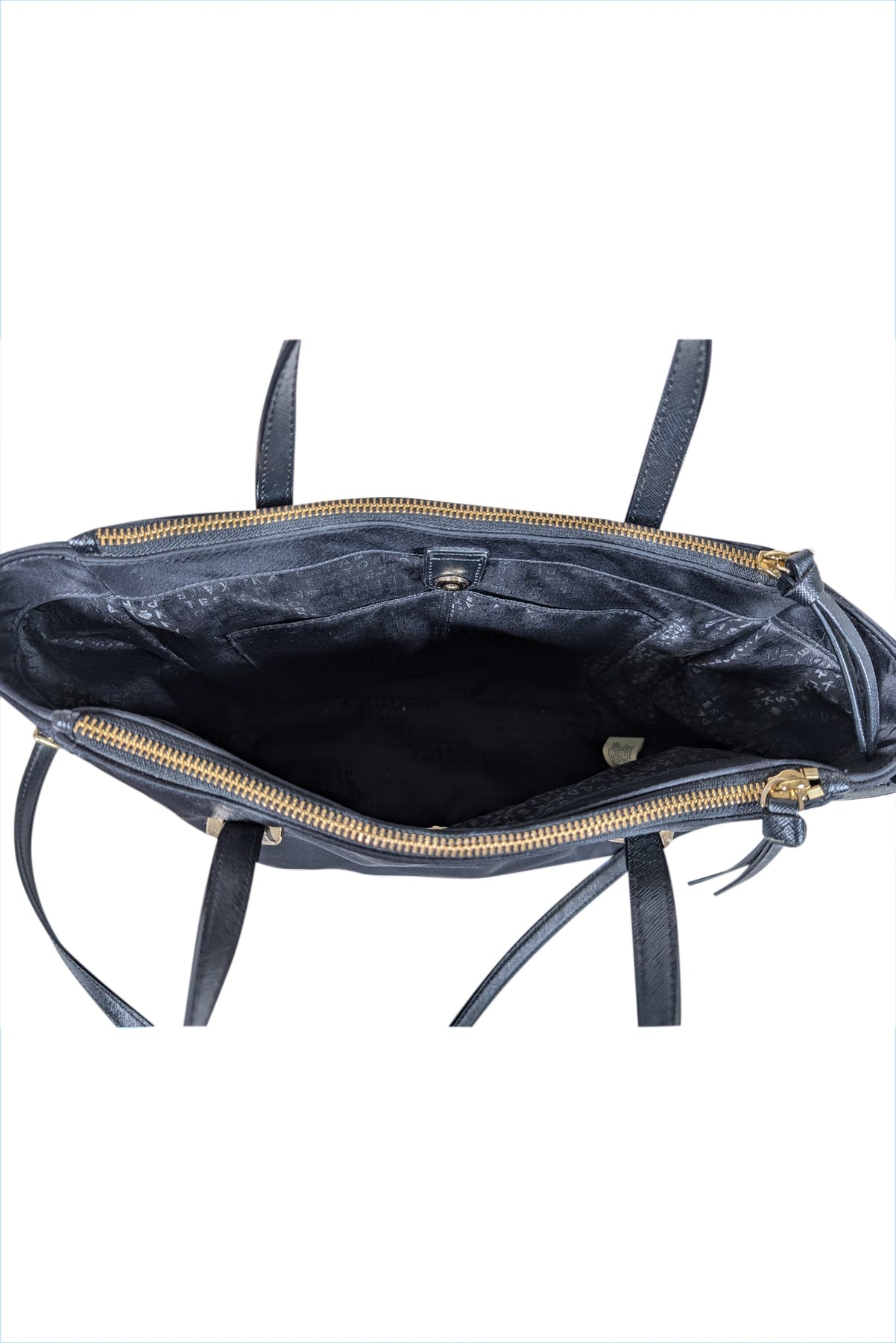 Kate Spade - Black Nylon Double Zipper Medium Satchel bag