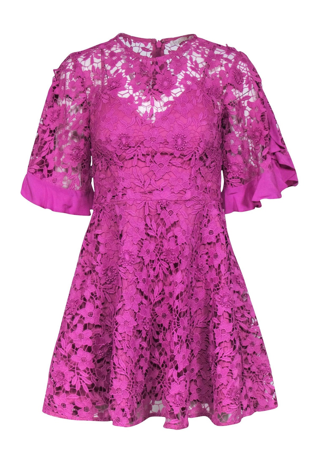 La Maison Talulah - Purple Eyelet Lace Dress Size XS