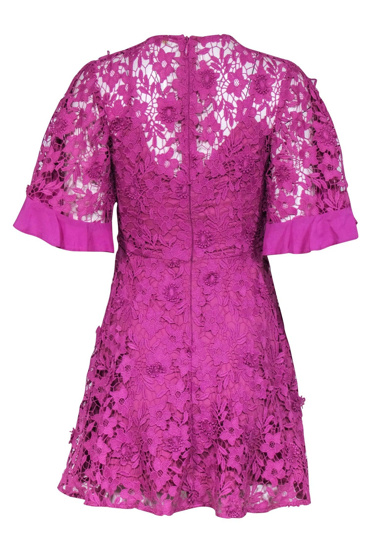 La Maison Talulah - Purple Eyelet Lace Dress Size XS