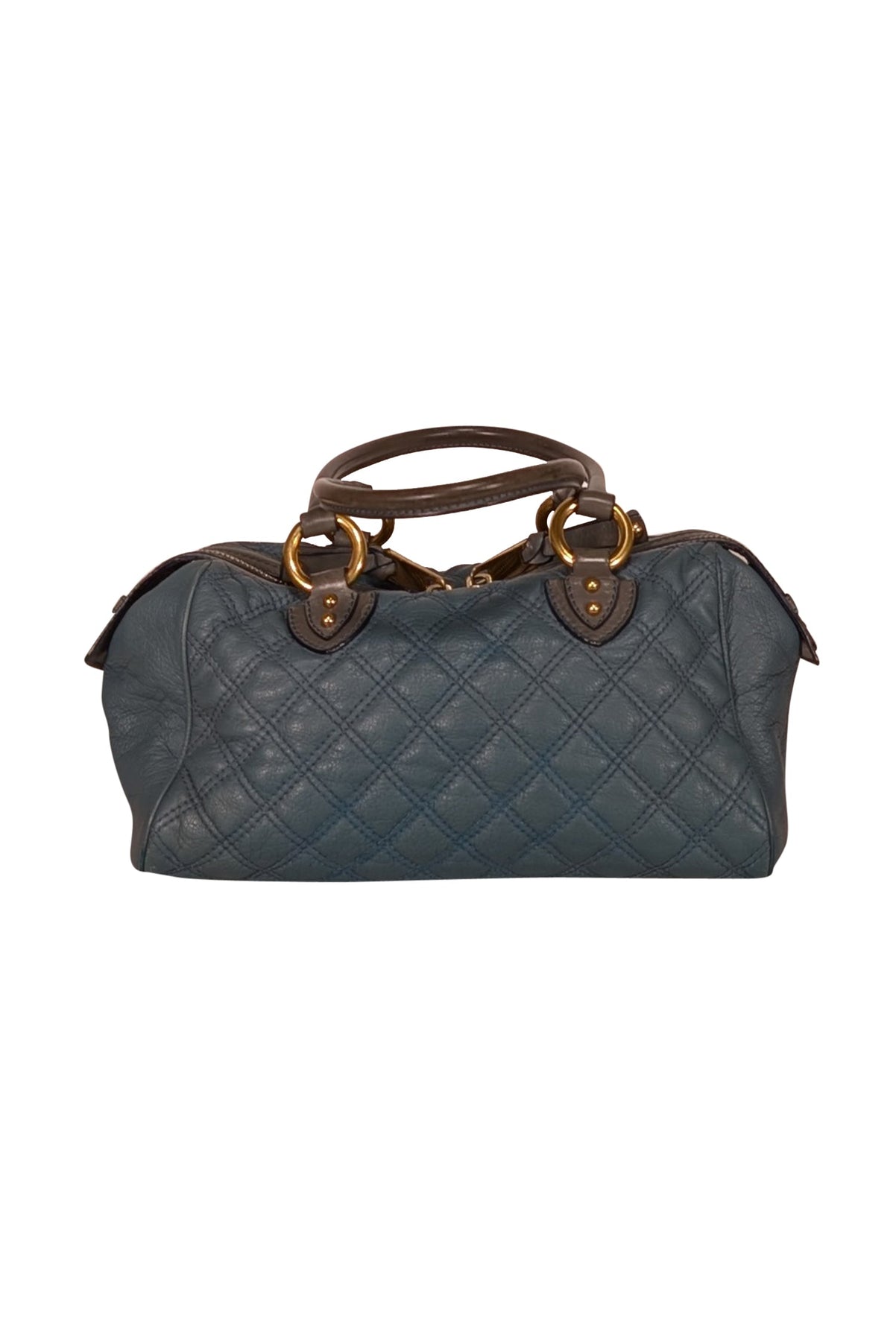 Marc Jacobs - Teal Green Quilted Leather Barrel Shoulder Bag | Current ...