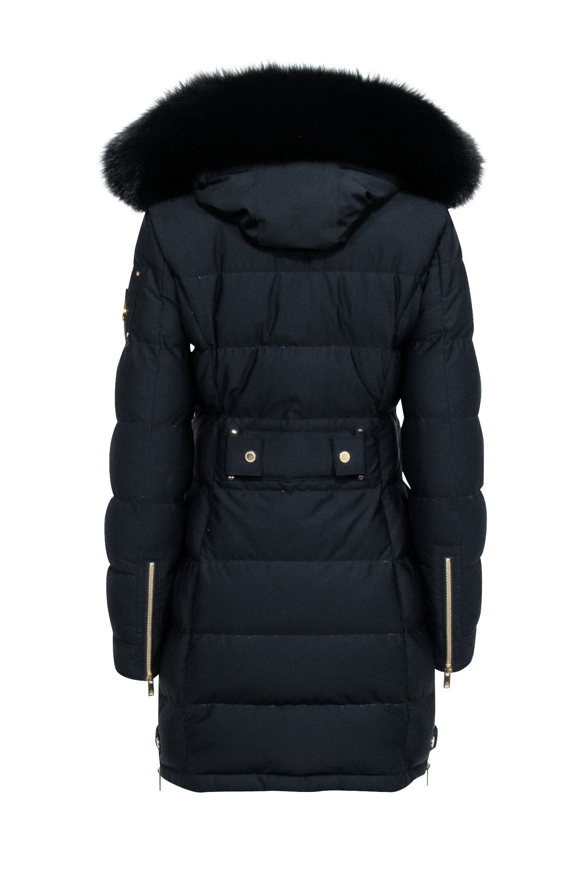 Moose Knuckles - Black Long Puffer Coat Sz S