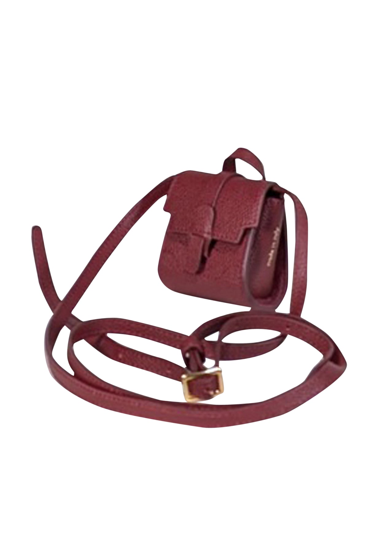 Senreve - Wine Red Italian Pebbled Leather "Milli Maestra" Crossbody ...