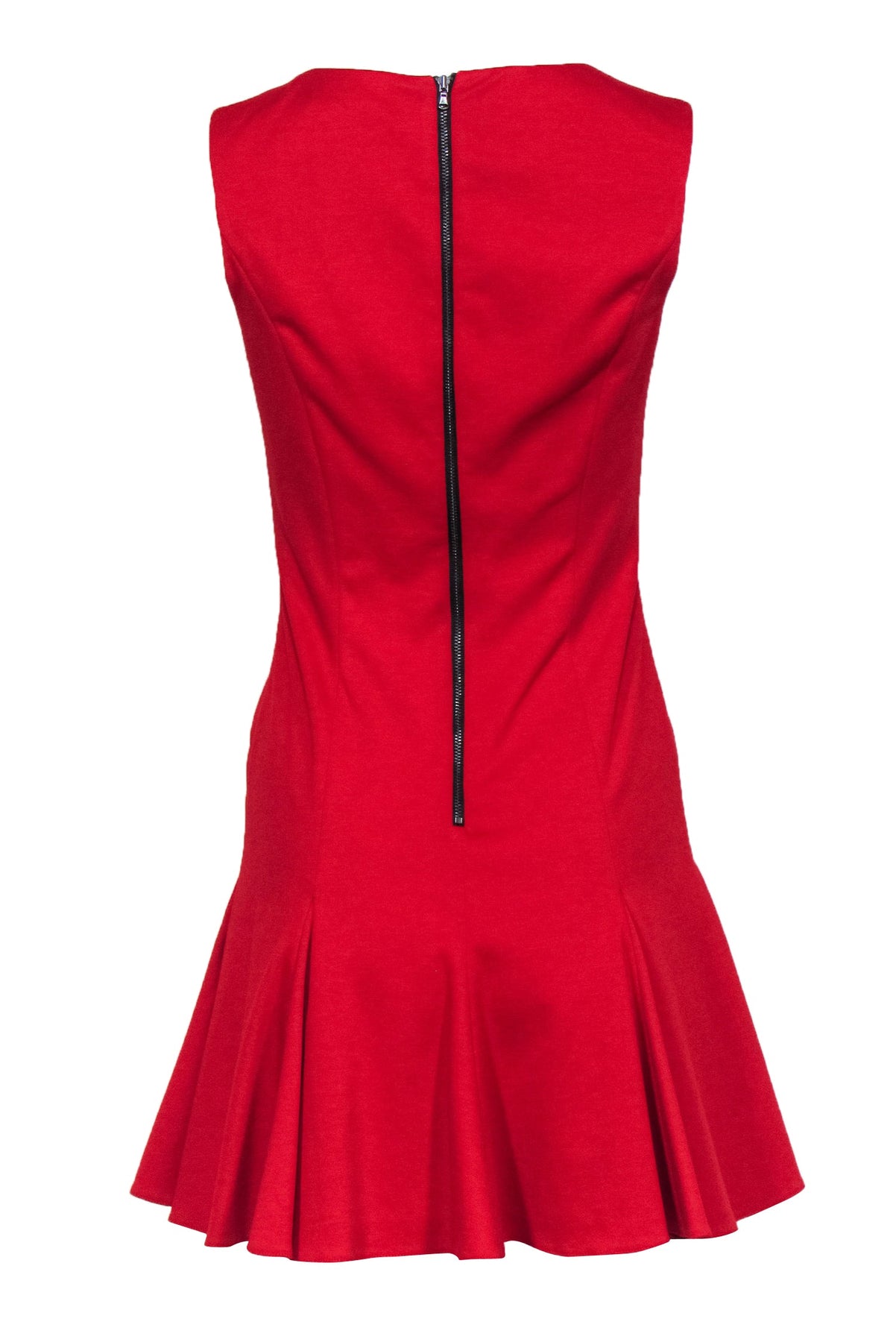 Jay Godfrey - Red Square Neck Mini Dress Sz 6