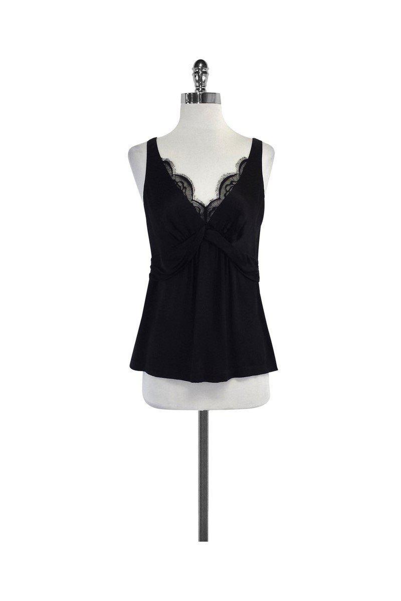 Robert Rodriguez - Black Silk Sleeveless Top Sz 2 | Current Boutique
